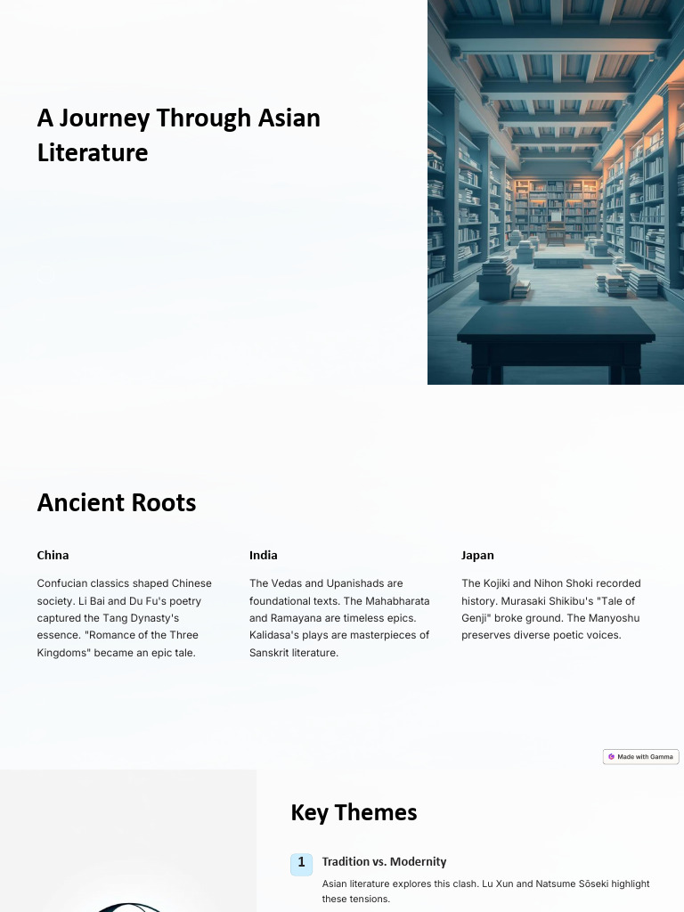 A Journey Through Asian Literature | PDF | Asia | China