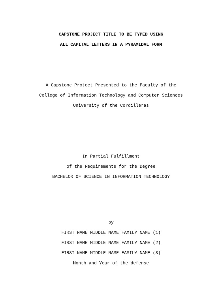 Title Page Template | PDF