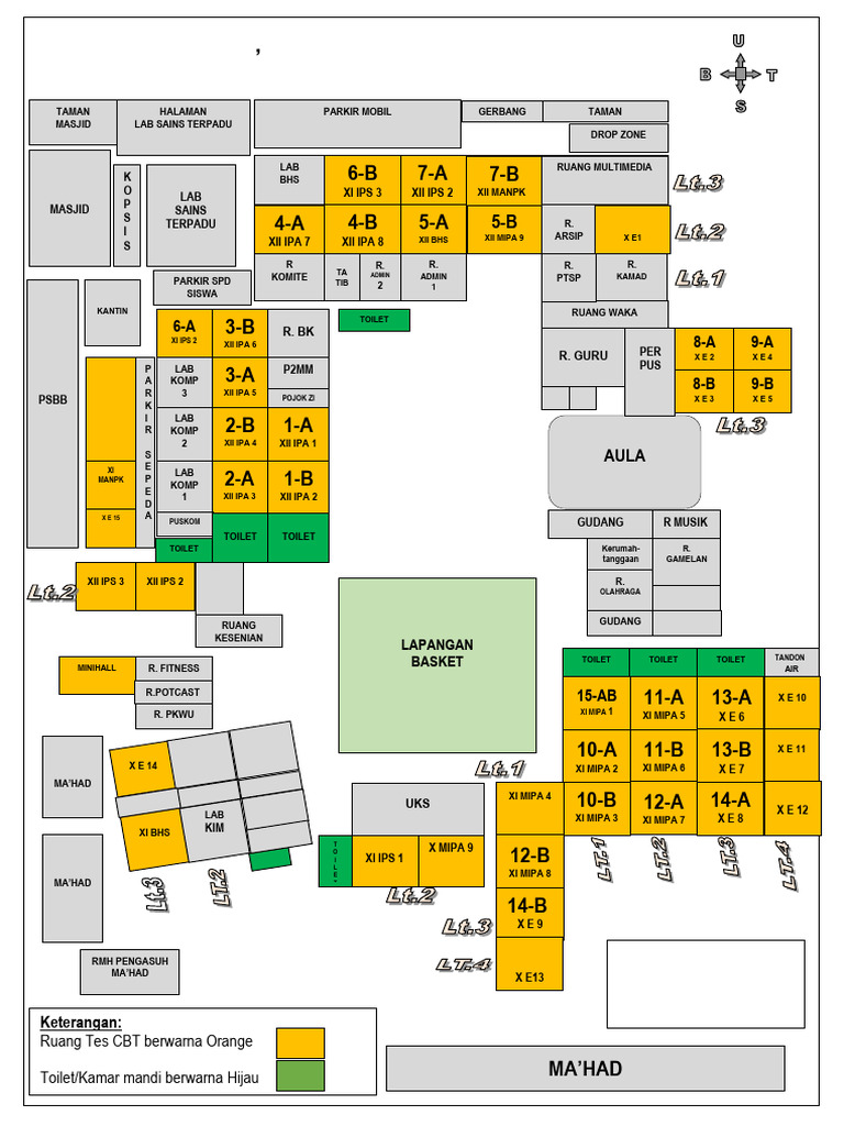 Denah Ruang SPSB Gel.2 2025 2026 | PDF