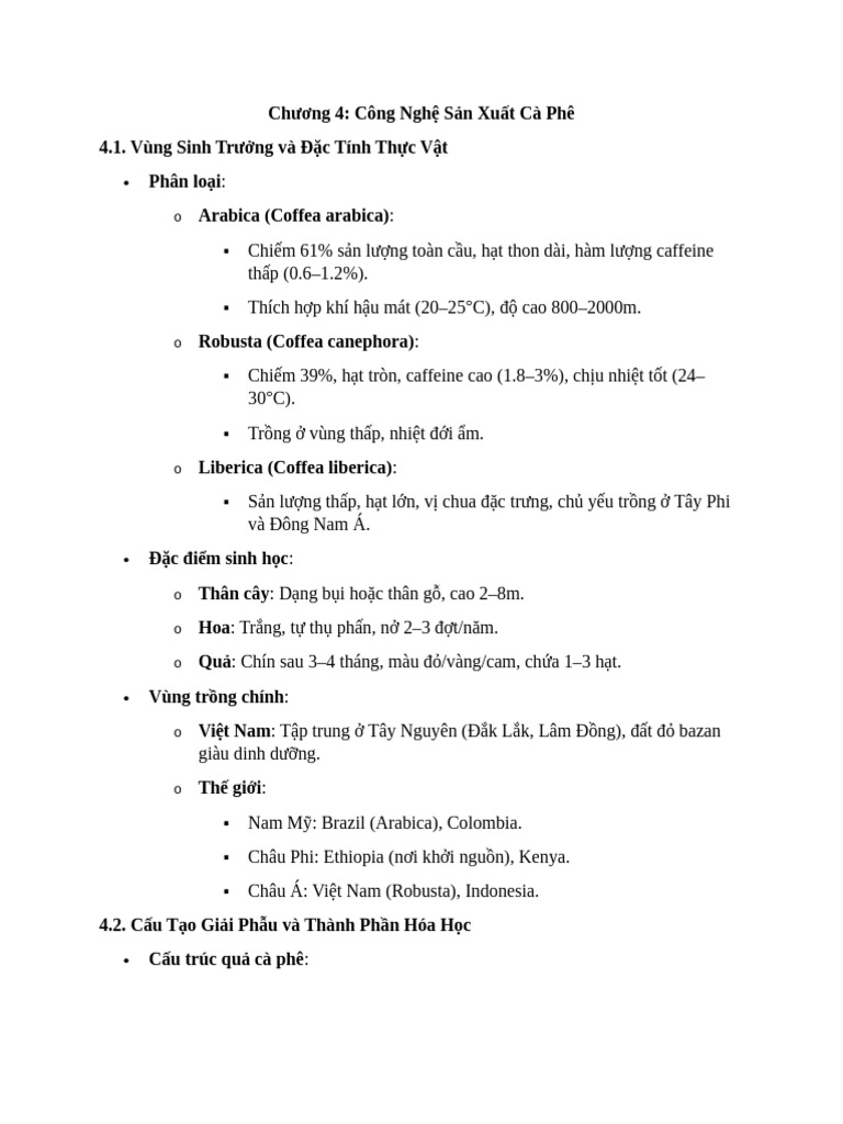 Chương 4 Cà Phê | PDF