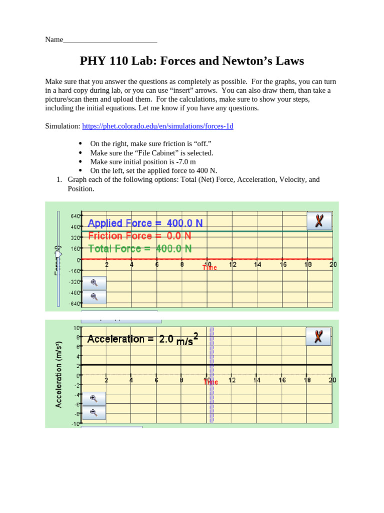 PHY 110 Chapters 4 & 5 Newton's 2nd and 3rd Laws | PDF | Force | Friction