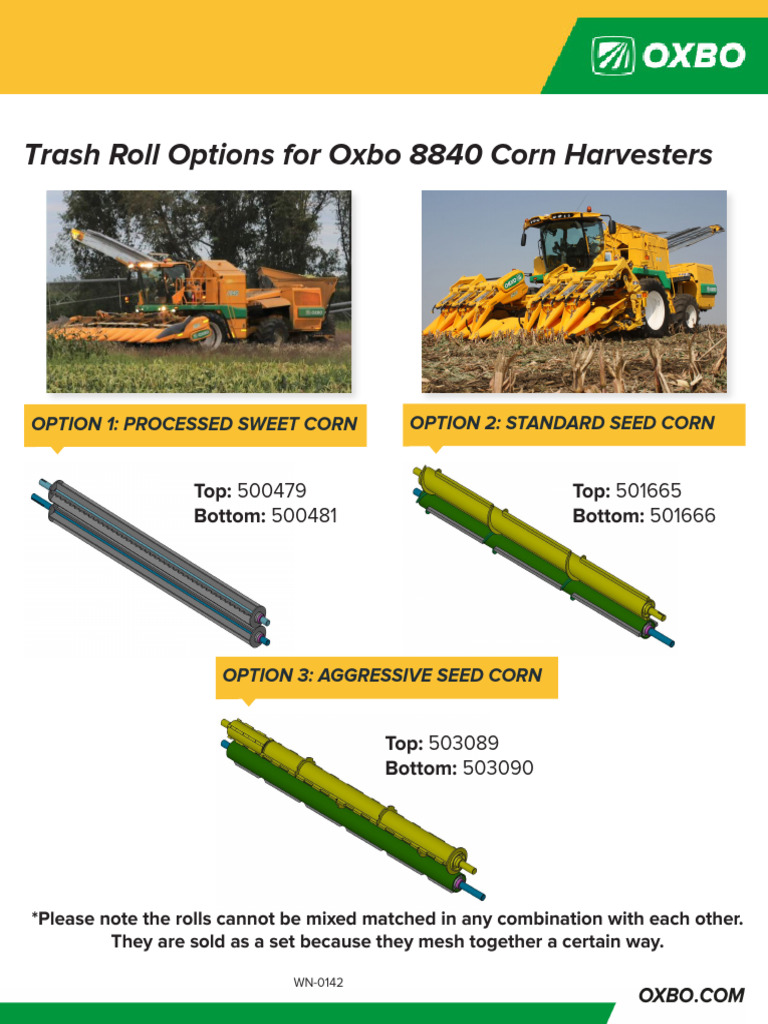 WN 0142 8840 Trash Roll Options | PDF