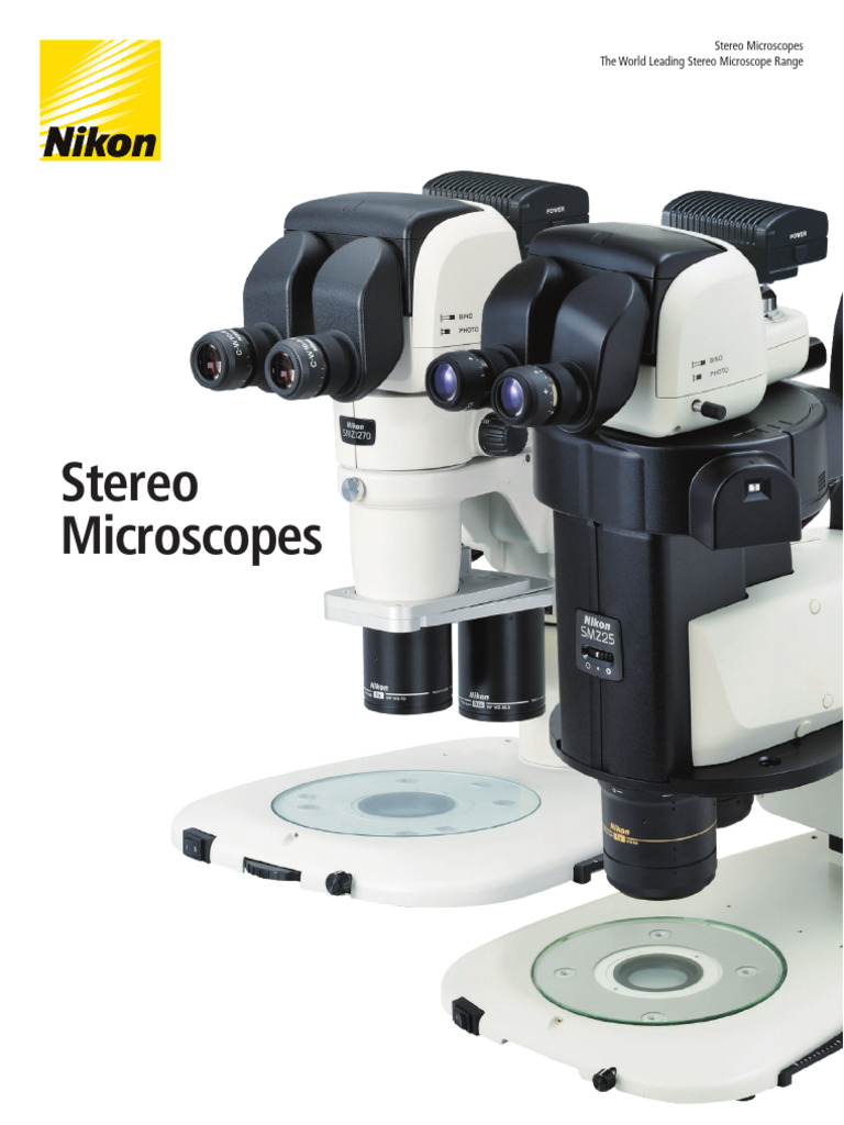 Nikon Stereo Microscopes Overview | PDF | Zoom Lens | Stereoscopy