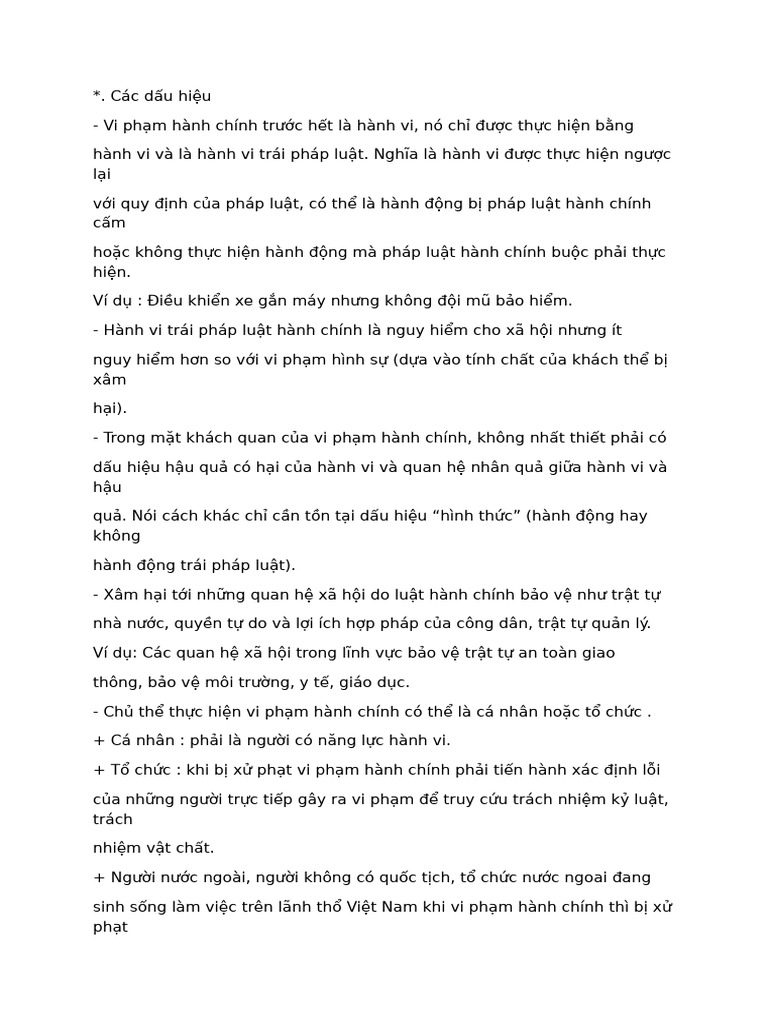 PLDC.Dấu hiệu của vphc | PDF