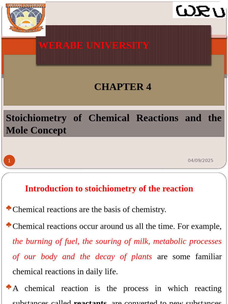 Stoichiometry and Balancing Reactions | PDF | Redox | Stoichiometry