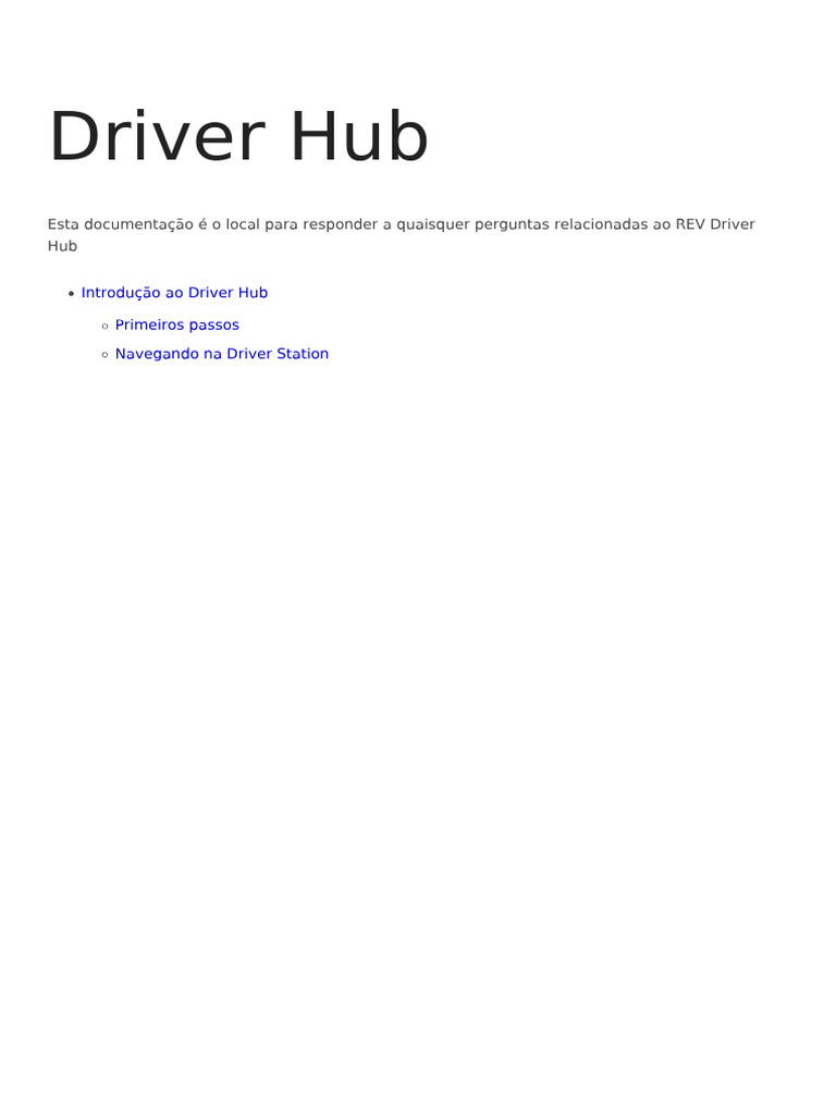 Guia de Configuração do Driver Hub | PDF | USB | Wi-Fi