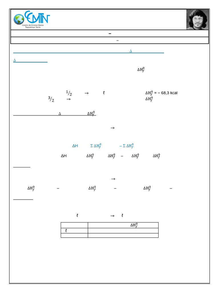 2 Série - Termoquímica - Aula 4 | PDF | Entalpia | Combustão
