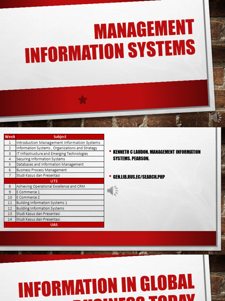 1 Week 1 Introduction MIS | PDF | Management Information System | Information
