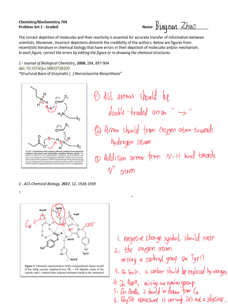 Annotated-Homework 1 Bad Chemical Structures-1 | PDF | Chemical Biology ...