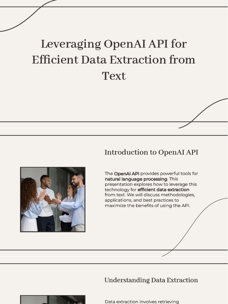 Slidesgo Leveraging Openai Api For Efficient Data Extraction From Text 20250219031229nXJb | PDF