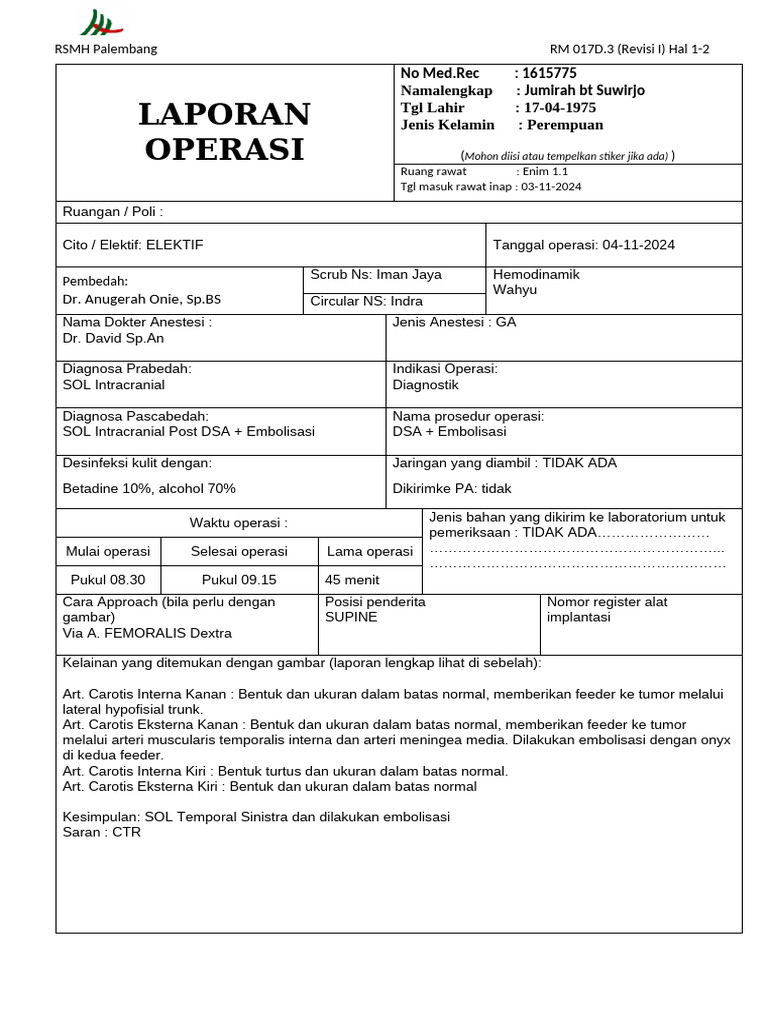 DSA+Embol Jumirah bt Suwirjo 04.11.24 | PDF