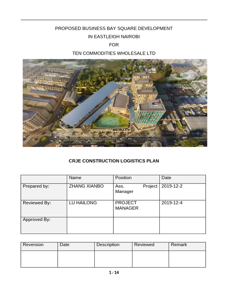 Construction Logistics Plan 20191204 | PDF | Waste | Concrete