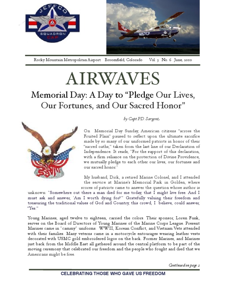 Jeffco Squadron - Jun 2010 | PDF | Homebuilt Aircraft | United States ...