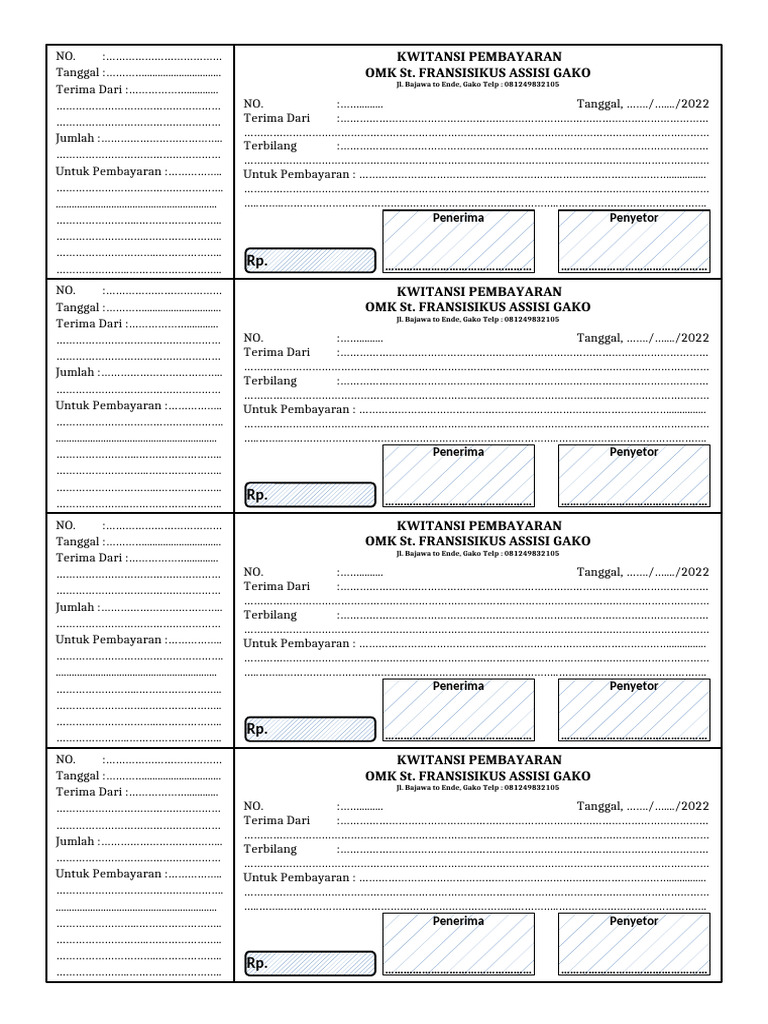 Kwitansi OMK Proki | PDF