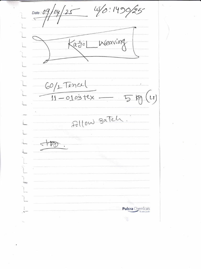 1490-KAJAL WEAVING | PDF