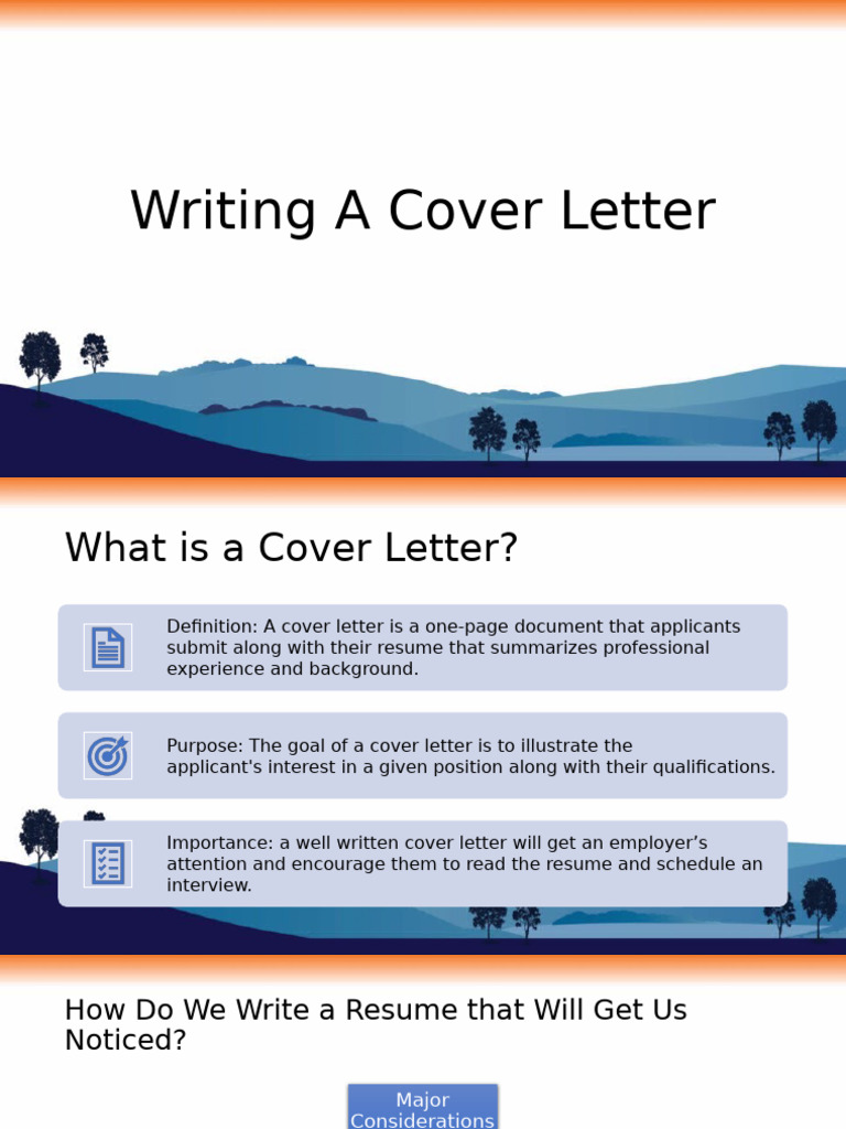 Cover Letter Writing Workshop | PDF | Résumé