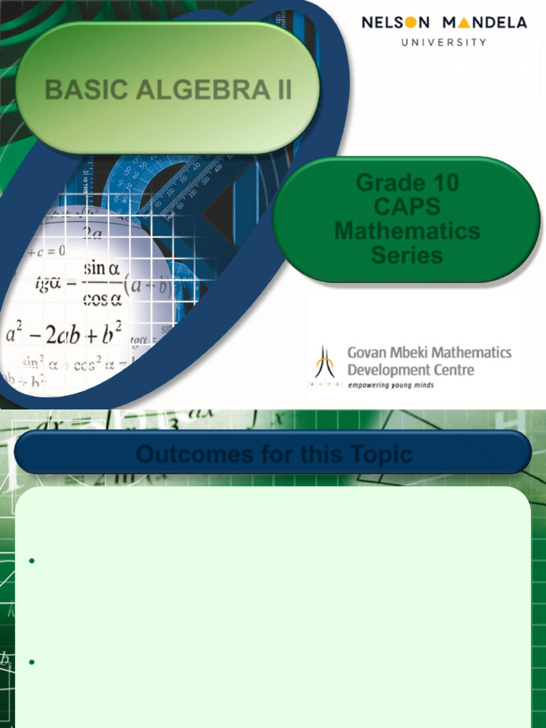 Basic Algebra II | PDF | Multiplication | Numbers