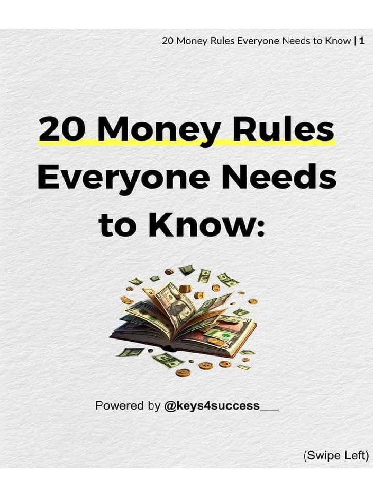 20 Money Rules | PDF
