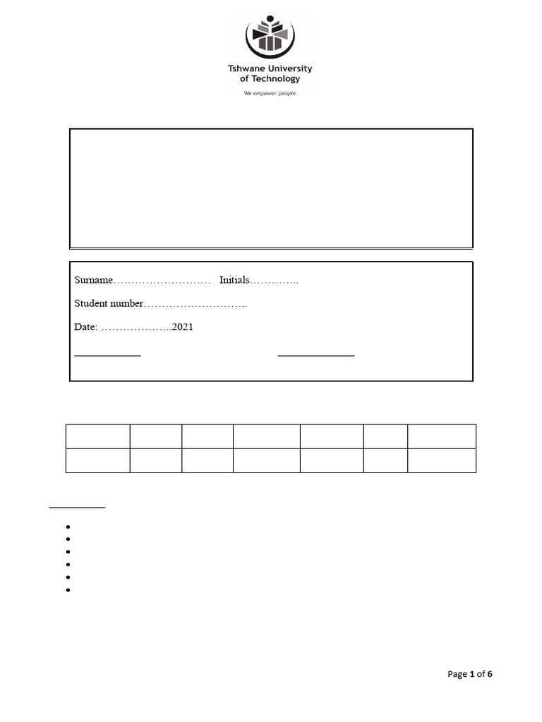 Semester Test 1 Paper A Memo | PDF | Statistical Analysis | Teaching ...