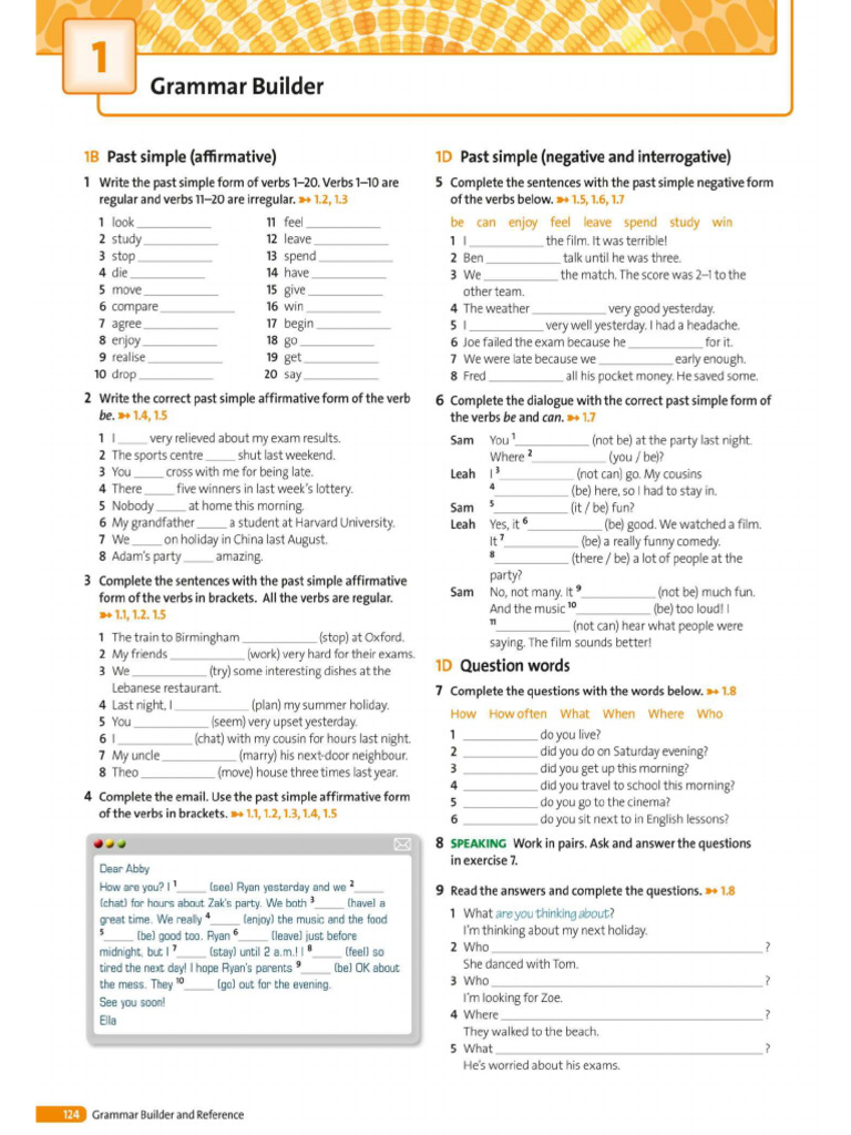 Session 6 - Grammar Builder | PDF
