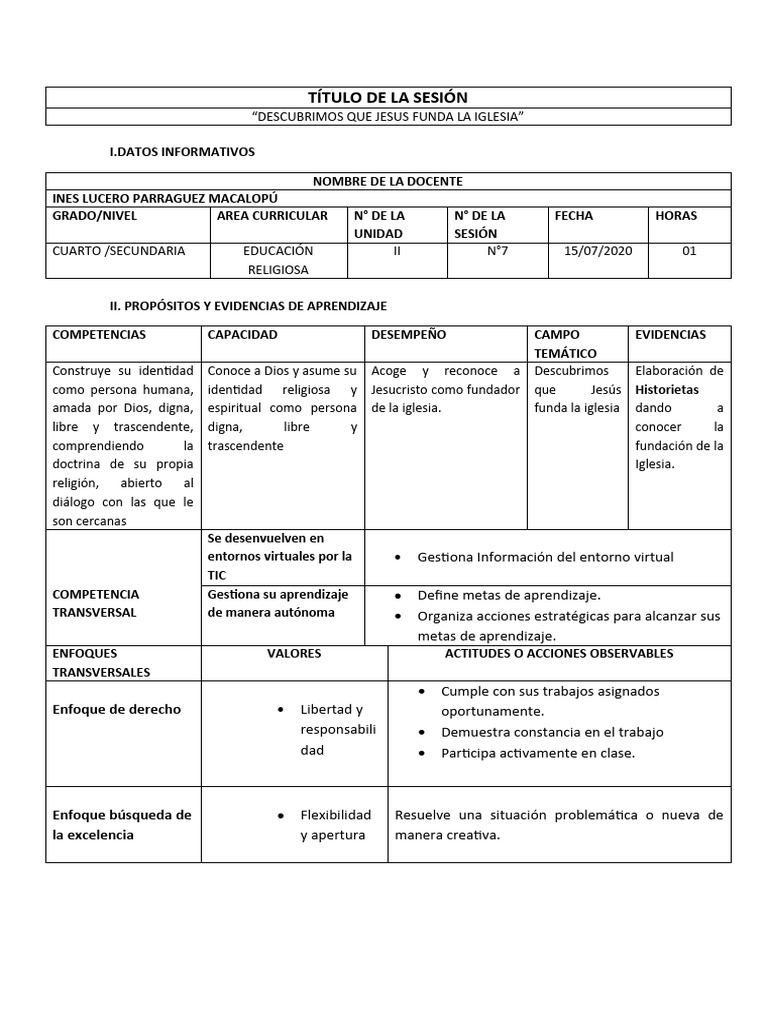 Descubrimos Que Jesus Funda La Iglesia - Compress | PDF | Jesús ...