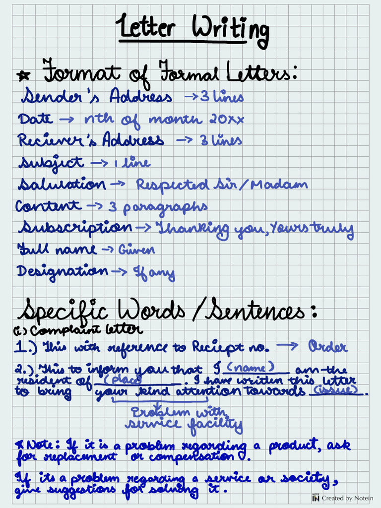 Letter Writing | PDF