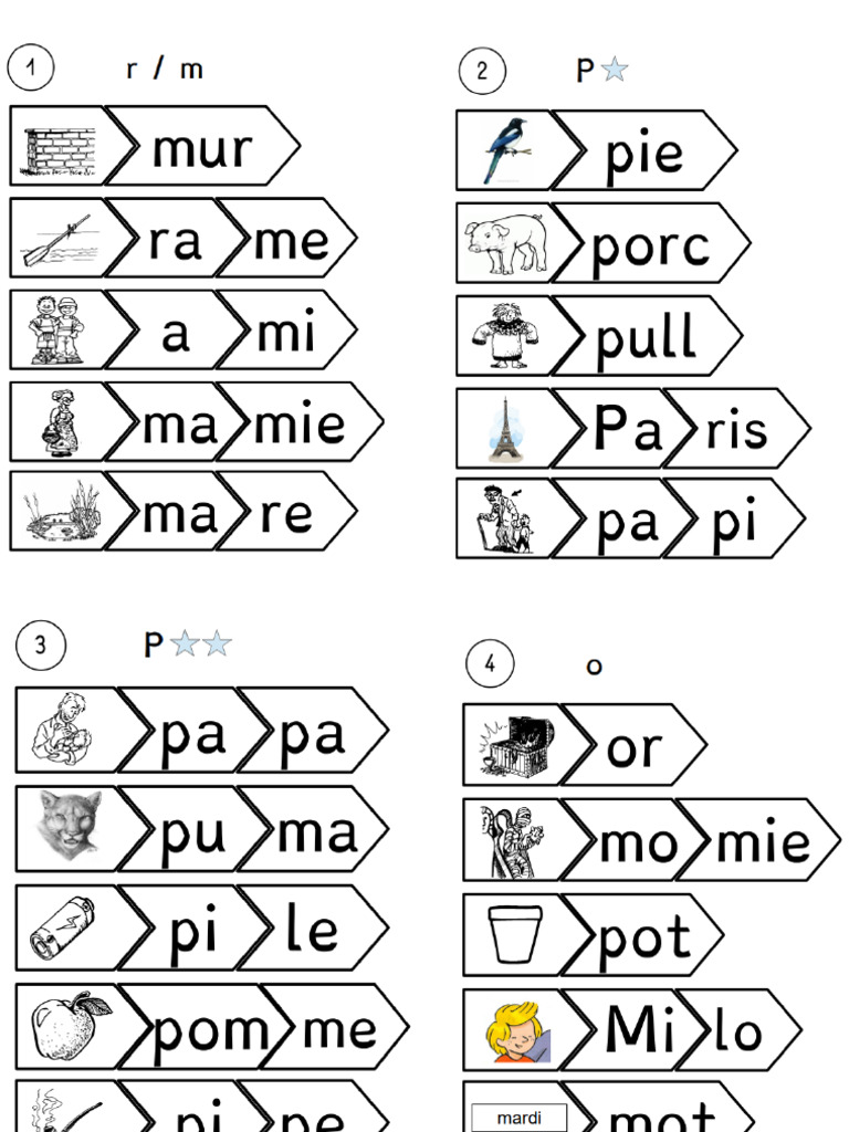 Jeu Des Syllabes | PDF