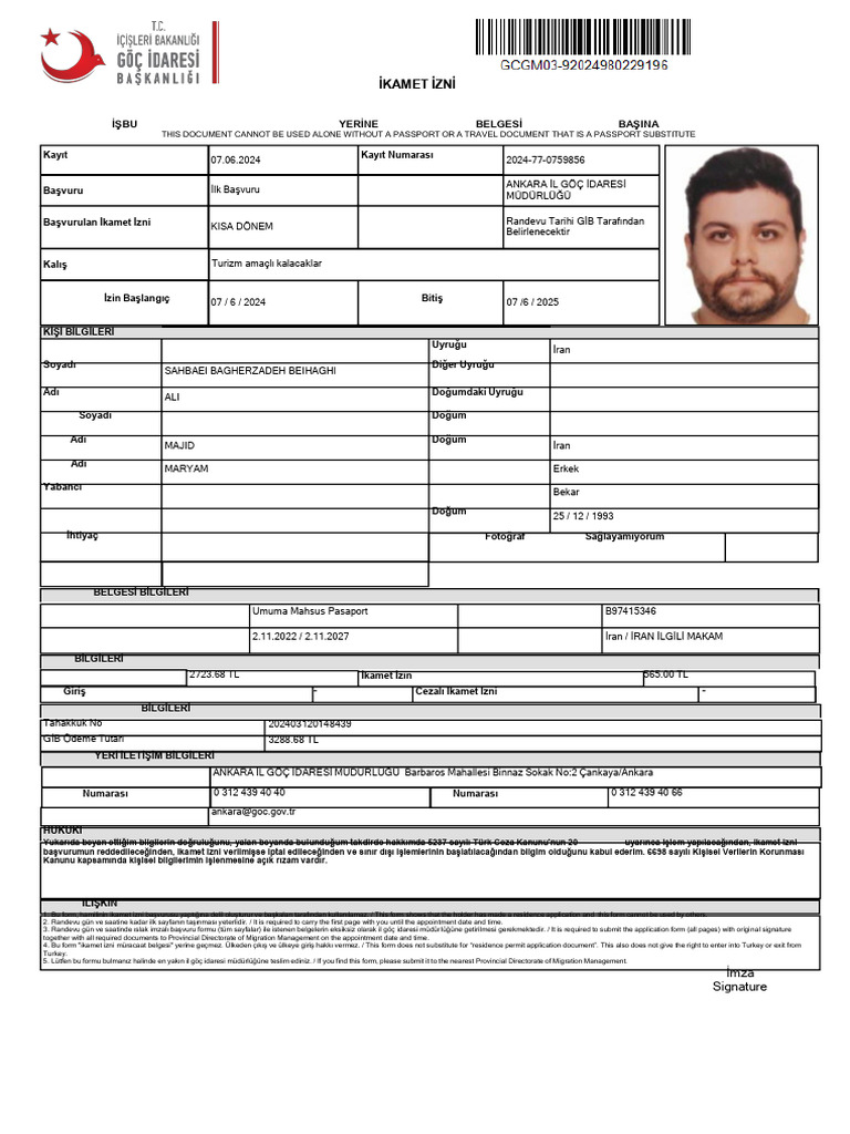 Basvuru Formu-Application Form | PDF