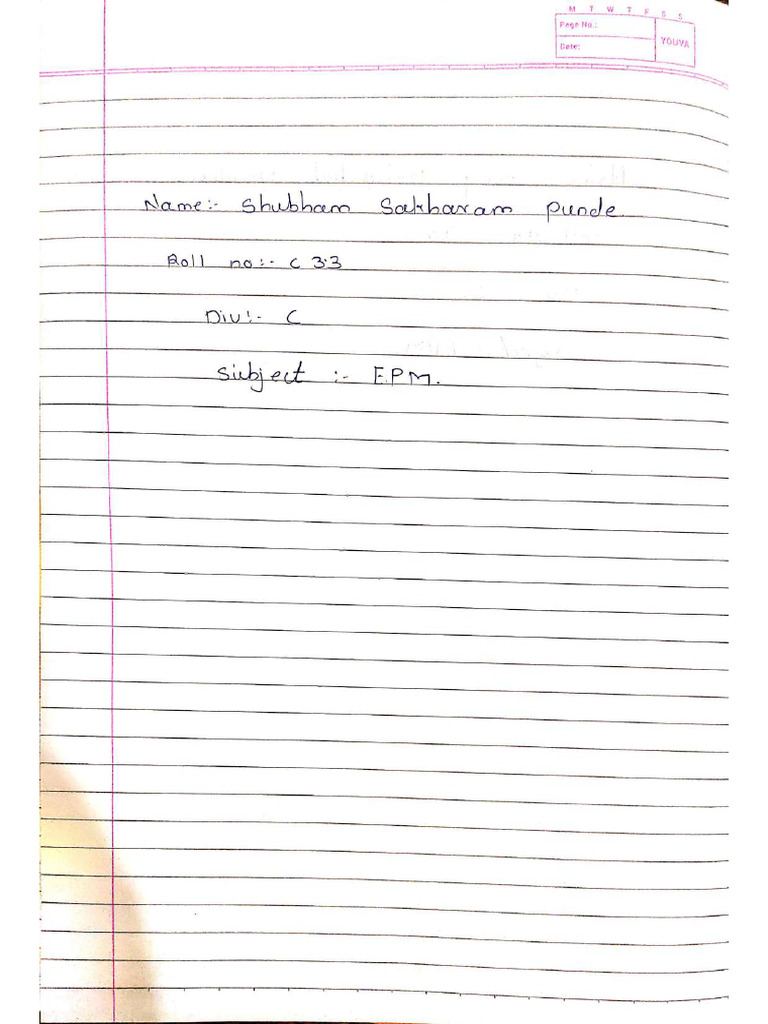 C33 Shubham Punde | PDF