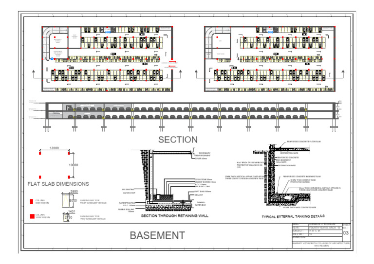 Abcm Basement Sheet 1 (1) - Model | PDF | Concrete | Basement