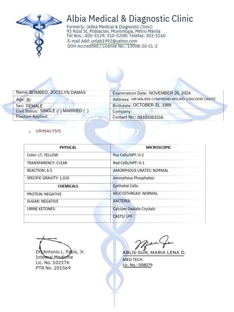 Medical Result Complete Set | PDF | Medical Specialties | Clinical Medicine
