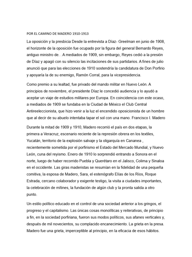 Madero | PDF | revolución mejicana | México