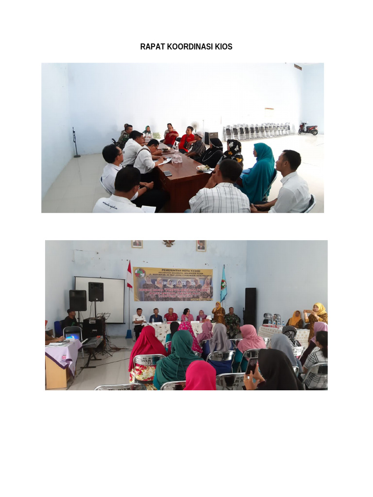 Rapat Koordinasi Kios | PDF