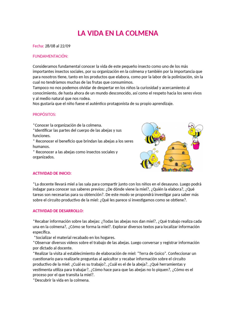 La Vida en La Colmena | PDF | Miel | Apicultura