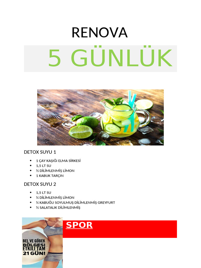 Süt Ürünsüz 5 Gün 1. HFT | PDF