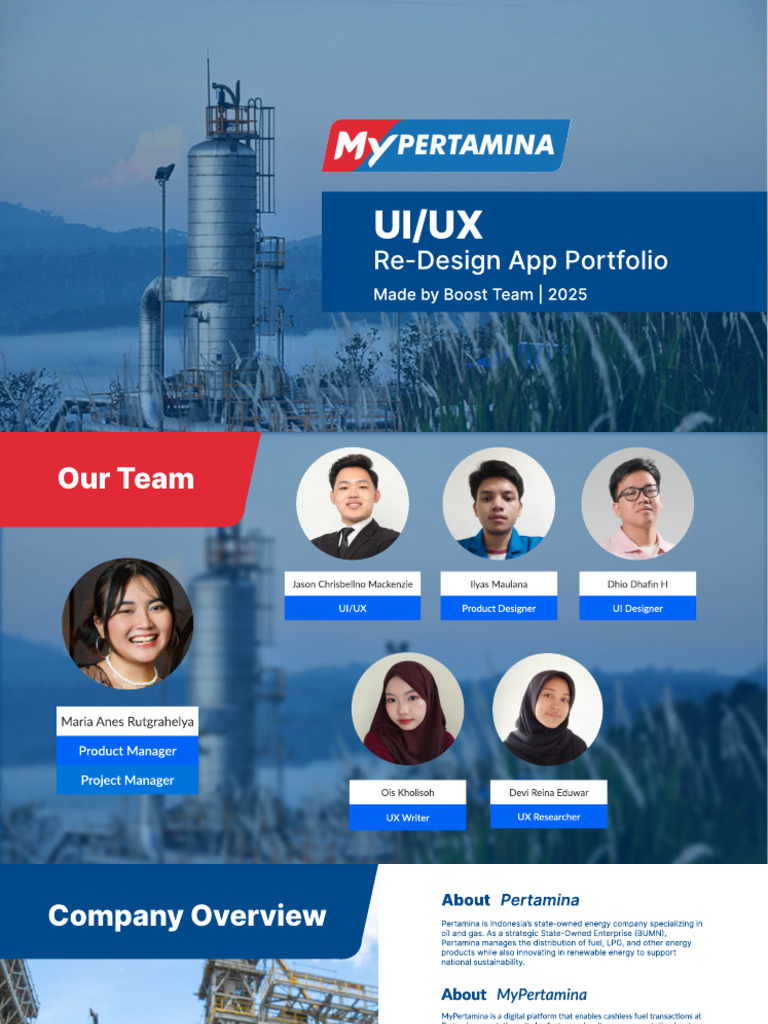 UIUX Team Boost Portfolio - Redesign MyPertamina App | PDF | Mobile App | Social Media