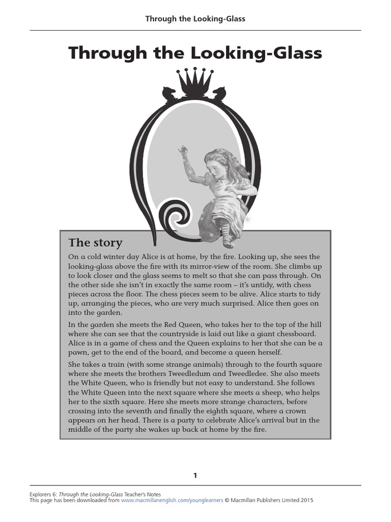 Through The Looking Glass Teacher S Notes | PDF | Through The Looking Glass