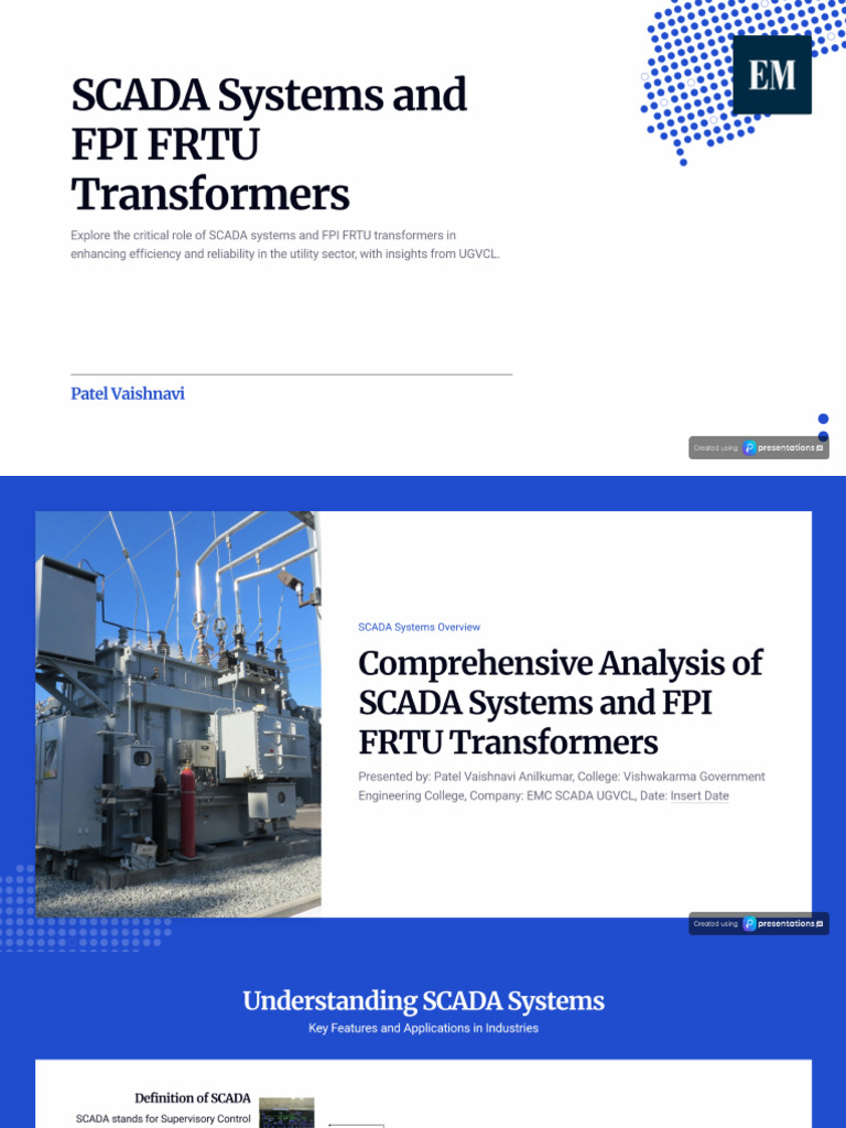 Comprehensive Analysis of SCADA Systems and FPI FRTU Transformers | PDF