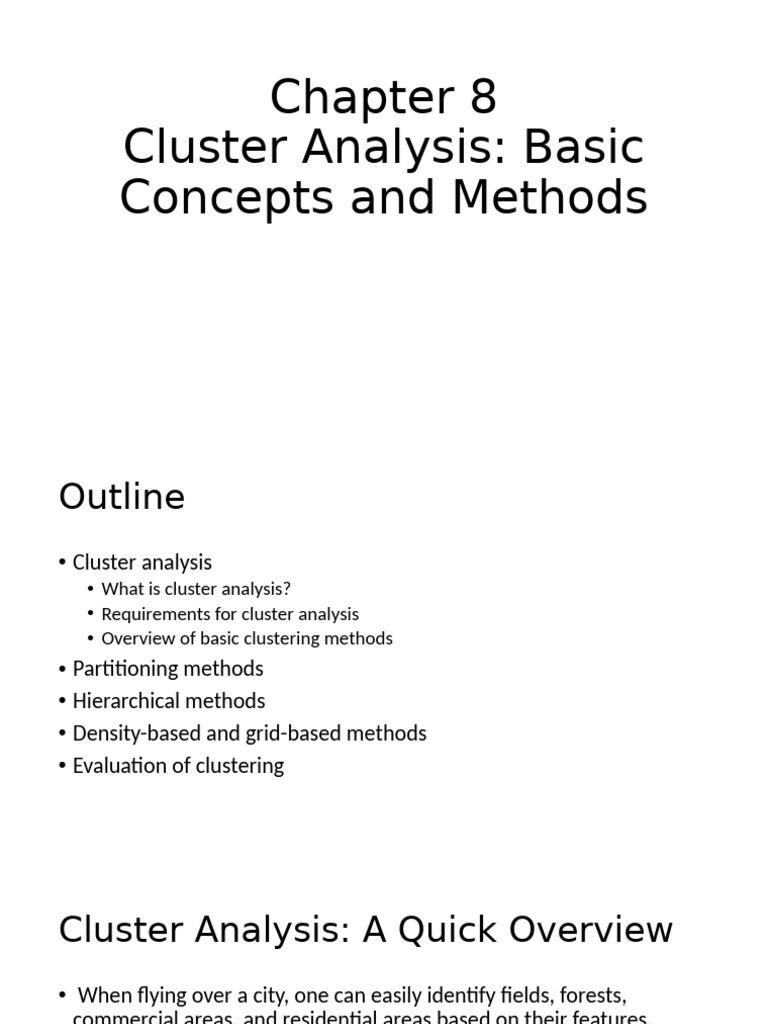Chap8-Cluster Analysis | PDF | Cluster Analysis | Applied Mathematics