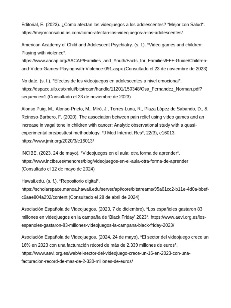 Referencias APA7 Todas Arial | PDF