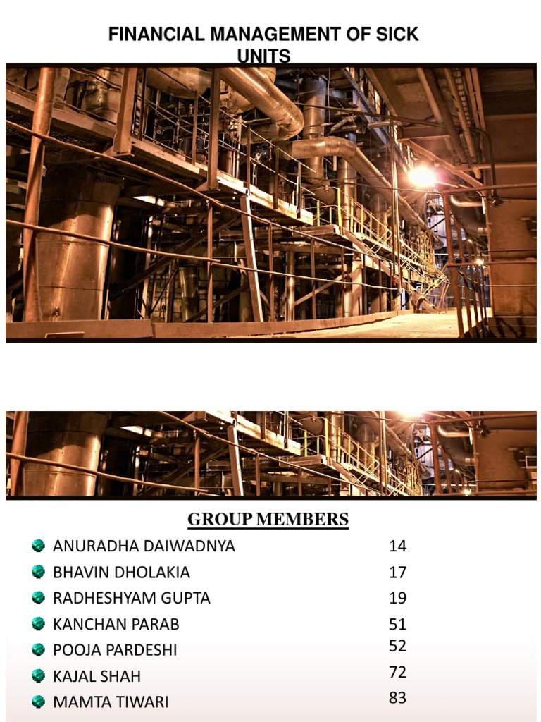 Financial Management of Sick Units | Download Free PDF | Mergers And ...