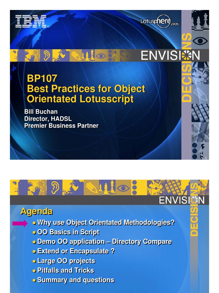 Best Practices in OO Lotus Script Final Draft | PDF | Object Oriented ...