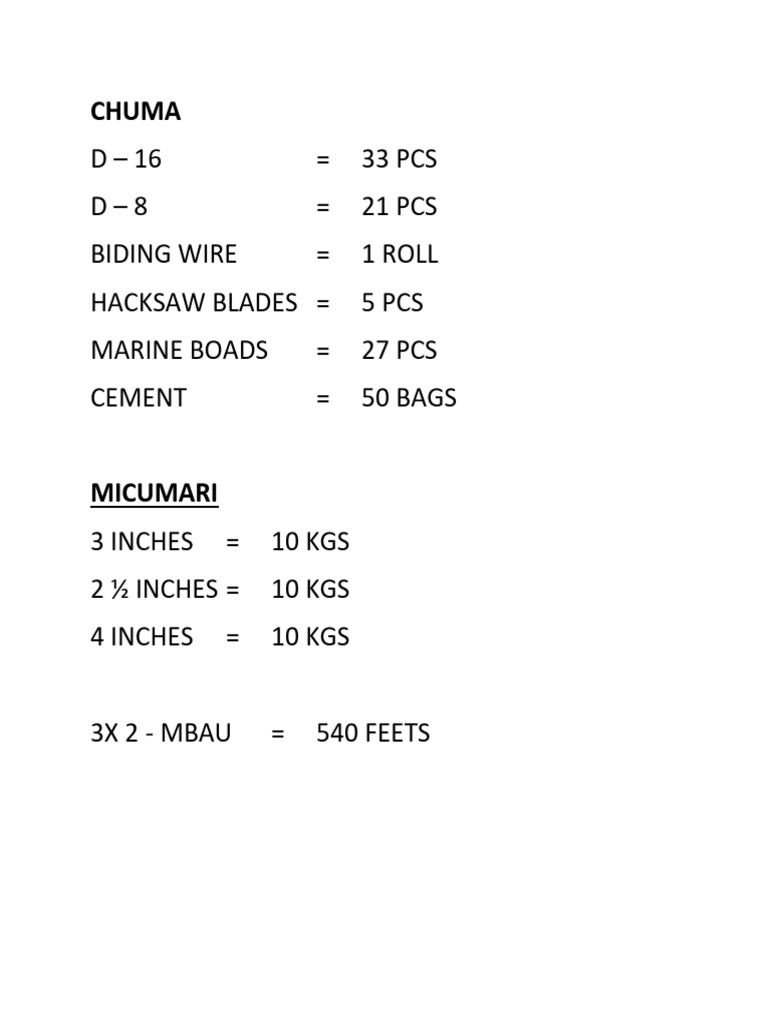 Chuma | PDF