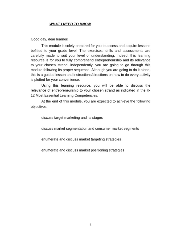 Principles of Marketing Module 7A | PDF | Market Segmentation | Marketing