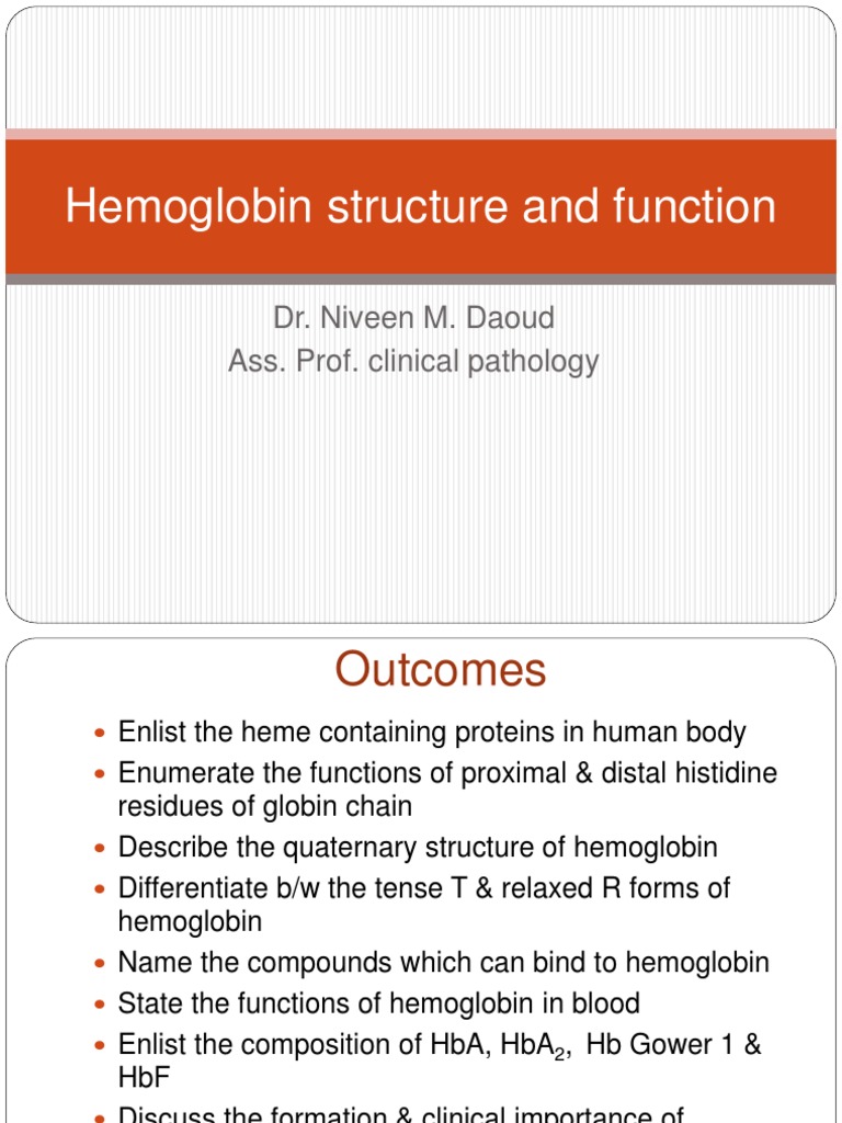 Hemoglobin Structure and Function | PDF | Hemoglobin | Sickle Cell Disease