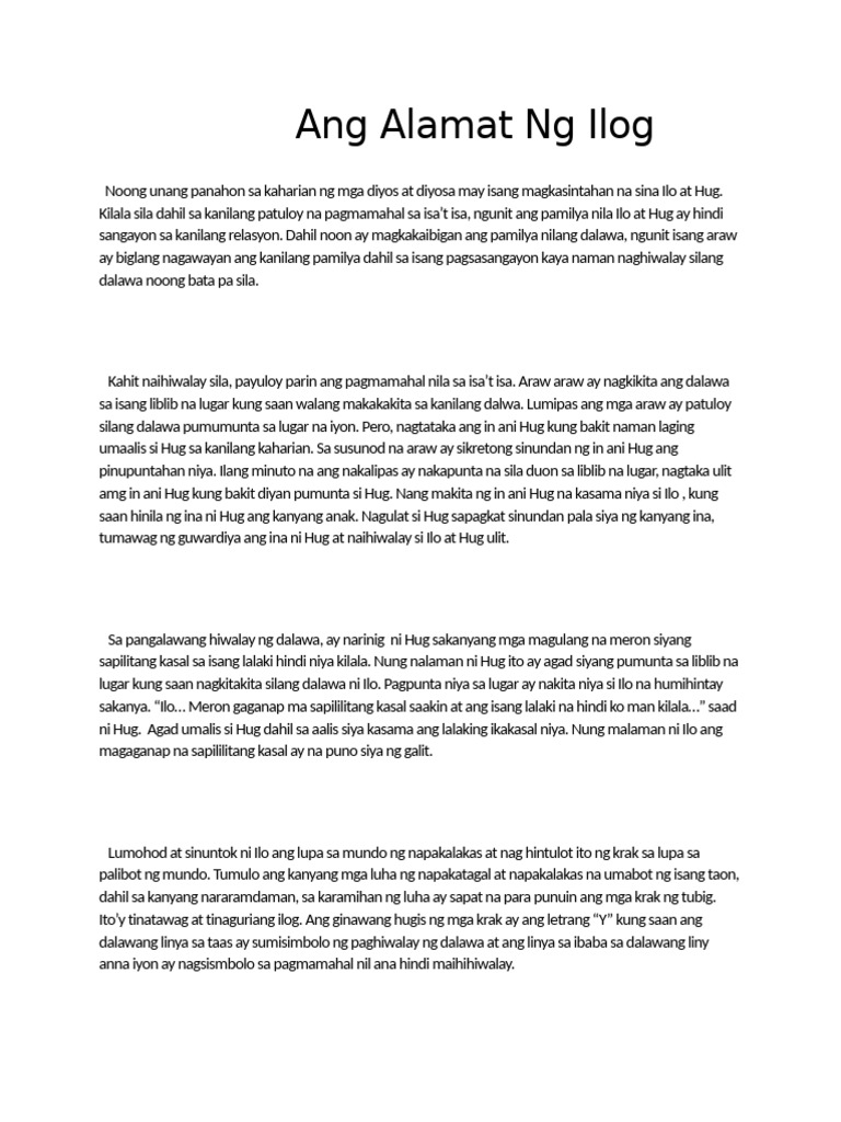 Ang Alamat NG Ilog | PDF