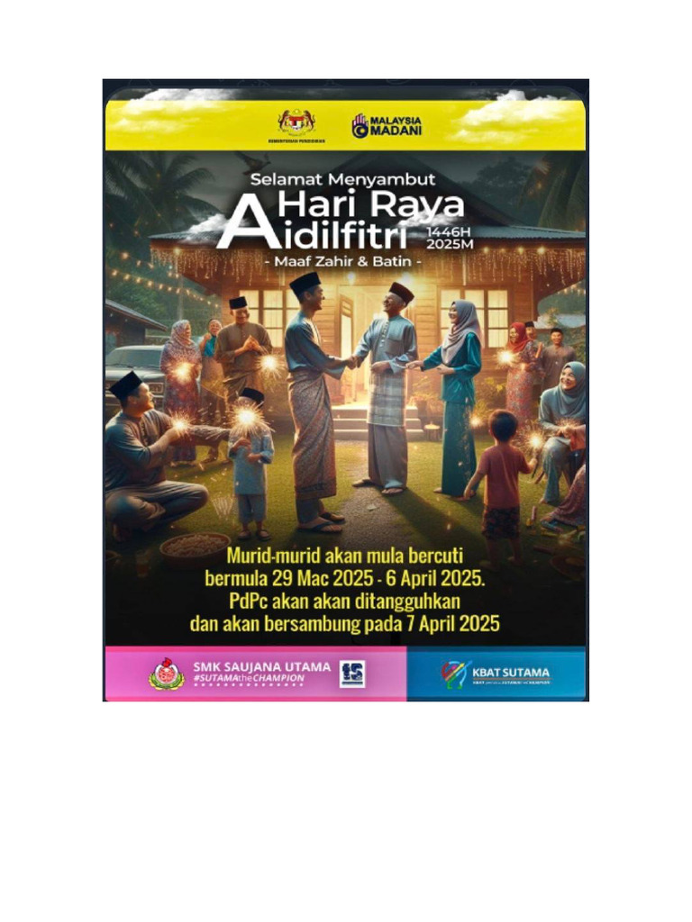 Poster Cuti Raya | PDF