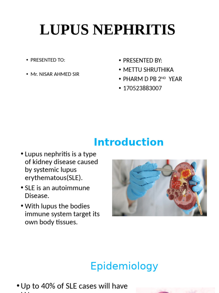 Understanding Lupus Nephritis: Causes & Treatment | PDF | Immunology ...