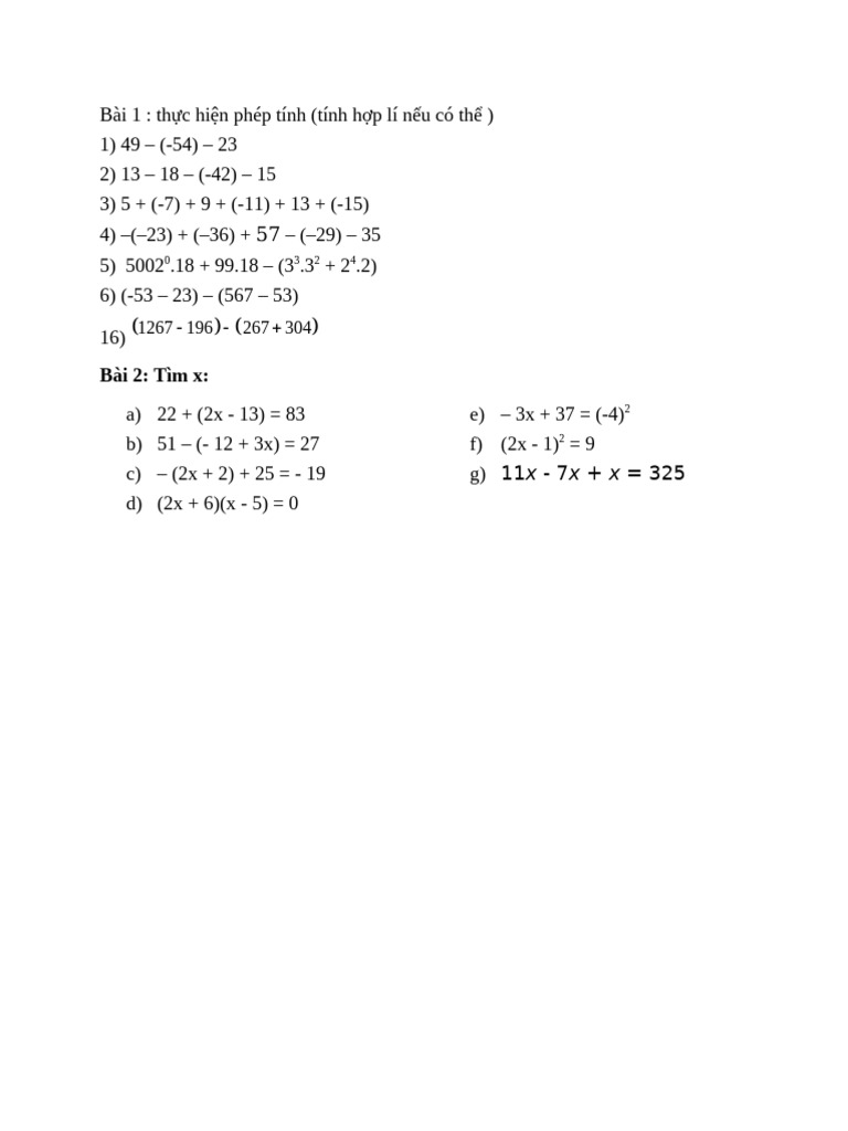 Bài 1.Docx-kt Toán 6 | PDF