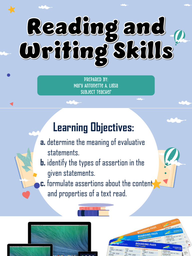 RWS Lesson 2 PART II Formulating Evaluative Statements | PDF | Poetry | Argument